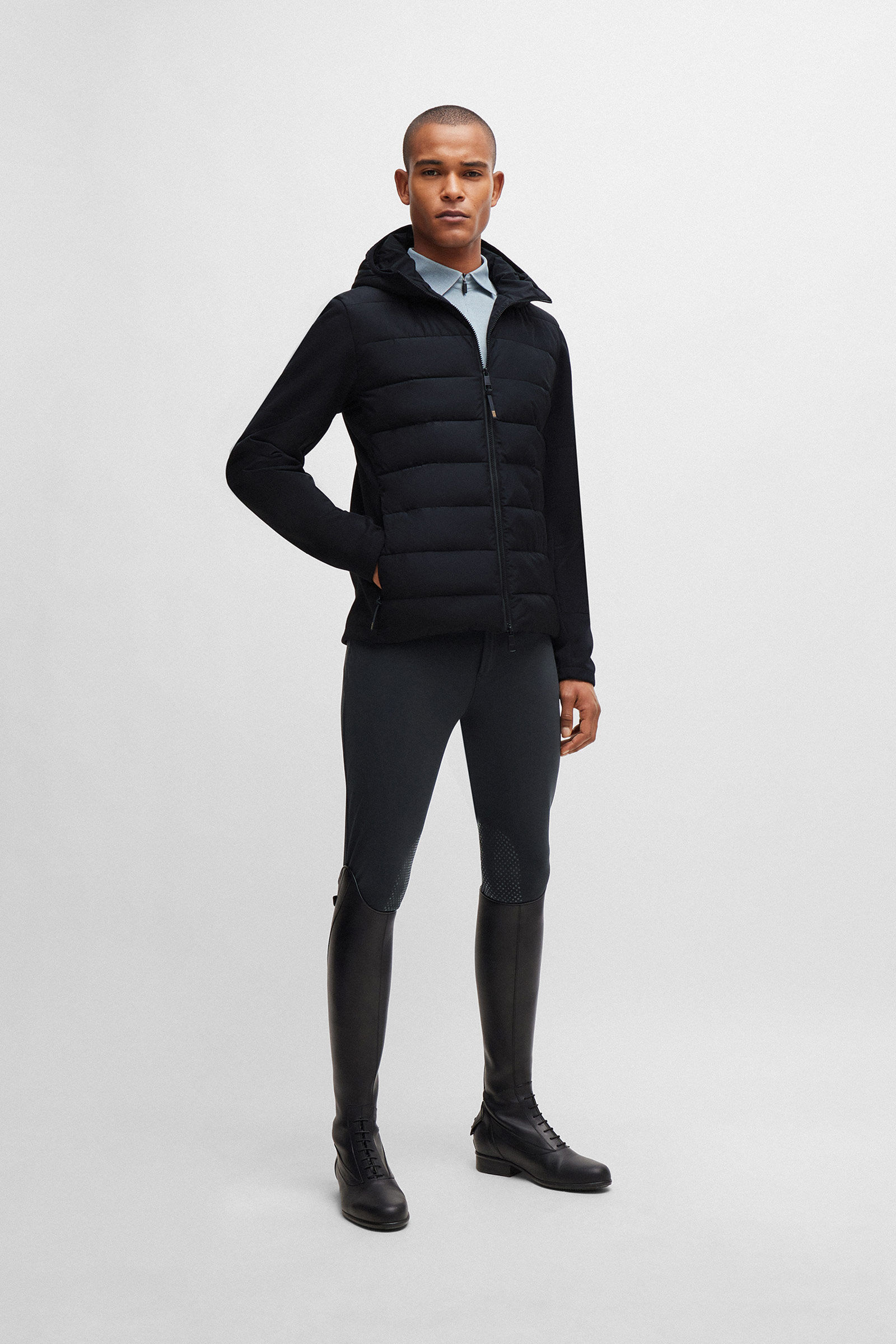 Buy Boss Jeff Hybrid Puffer Jacket | horze.eu Buy Boss Jeff Hybrid Puffer Jacket | horze.eu